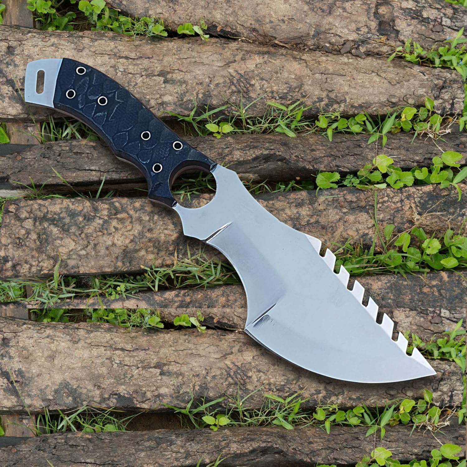 Handmade Tracker Knife Carbon Steel Fixed Blade With Sheath Markhor ...
