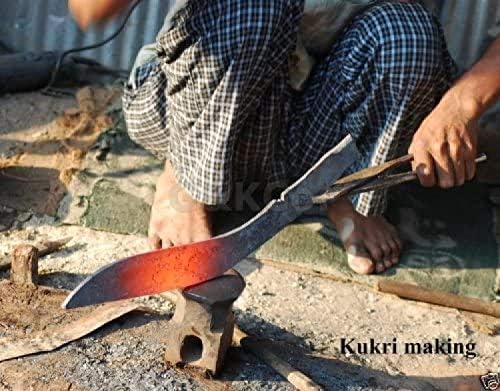 Authentic 15" Gurkha Kukri Knife With Leather Sheath | Markhor Knives ...